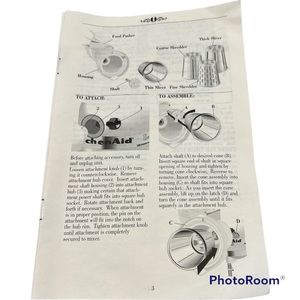 KitchenAid | Kitchen | Authentic Kitchenaid Rvsa Slicer Shredder Mixer ...